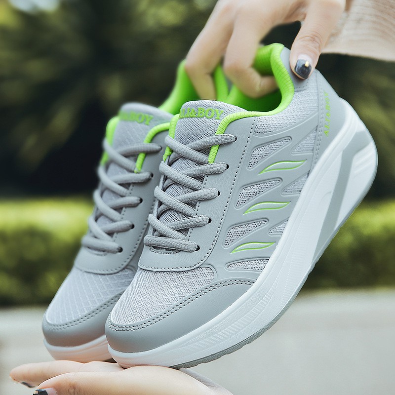 โปรโมชั่น ALI&BOY รองเท้าผ้าใบแฟชั่นเพื่อสุขภาพ ใส่รองเท้าออกกำลังกาย รองเท้าวิ่ง รองเท้าแฟชั่น ...