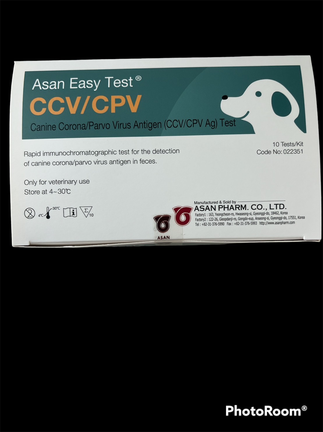 Asan Easy Test CCVCPV โรคพาร์โวไวรัสในสุนัข - เคเอ็นพี - ThaiPick