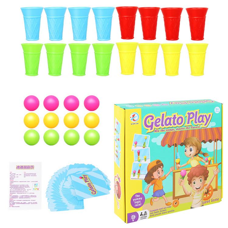 Ice Cream Stacking Toys Competition Stacking Cups & Balls Fine Motor ...