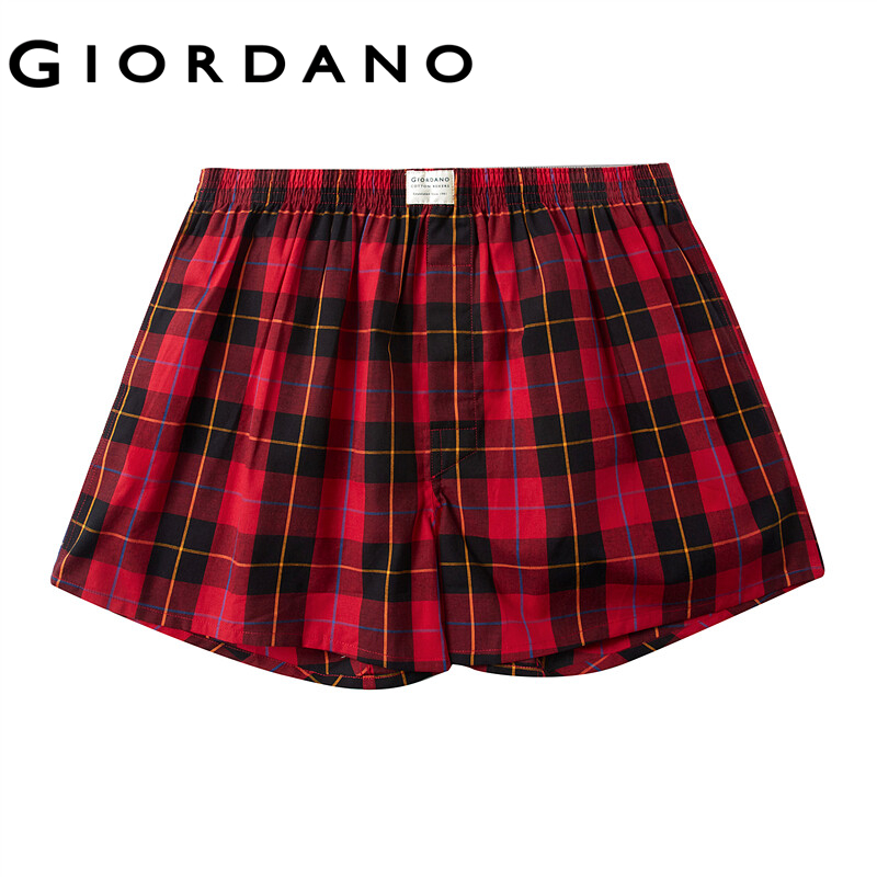 Giordano กางเกงใน Boxer บ๊อกเซอร์ ผ้าฝ้าย 100% จำนวน 3 ตัว Free ...