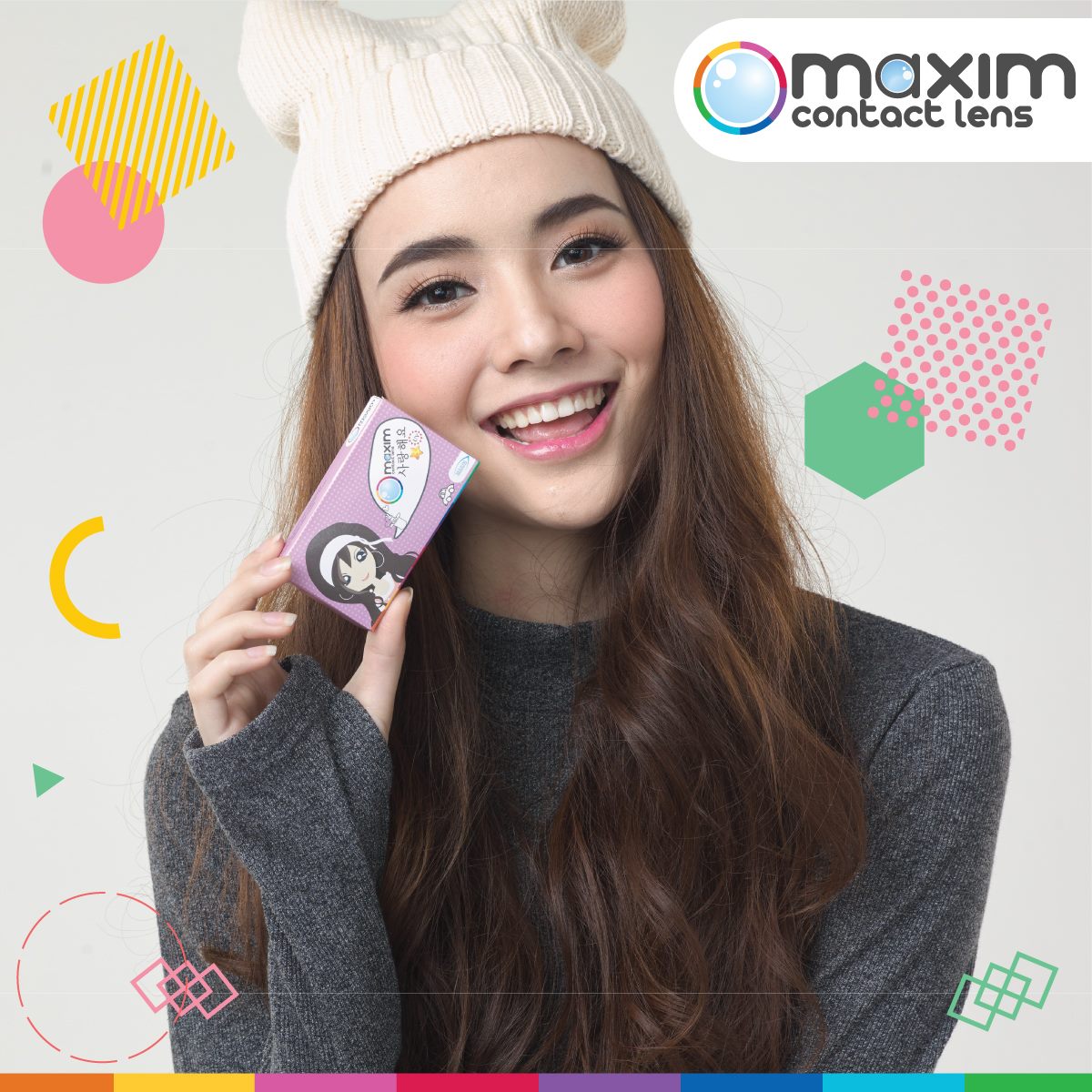 maxim คอนแทคเลนส์รายเดือน สีธรรมชาติ กล่องม่วง (BLINK) - Worldtime ...