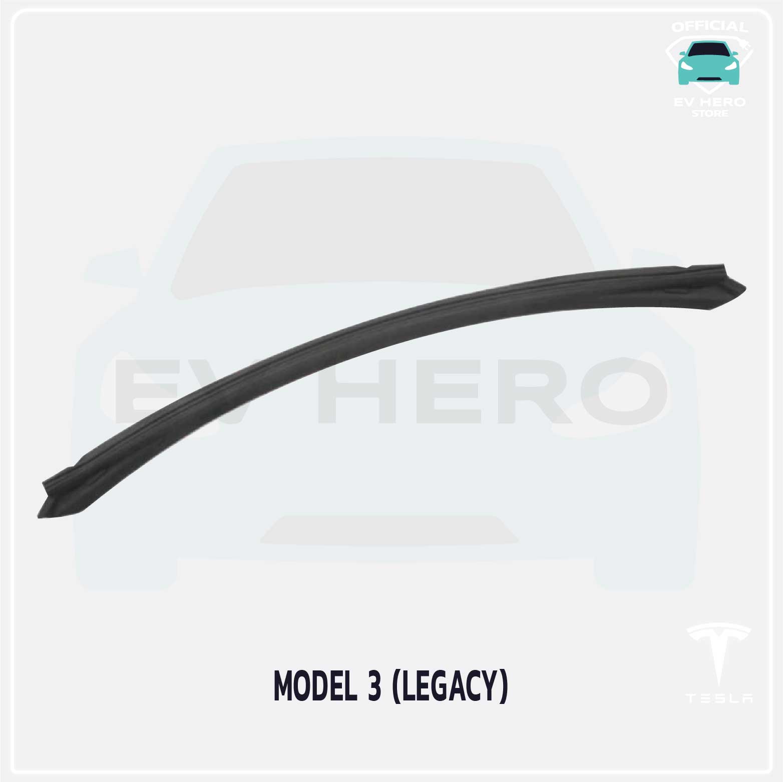 ⚡Tesla Water Protection Strip ที่กันน้ำฝนกันใบไม้เข้ากระโปรงหน้ารถ ...