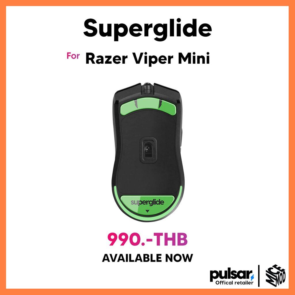โปรโมชั่นสุดคุ้ม โค้งสุดท้าย เมาส์ฟีท Superglide ของ Razer Viper Mini ...