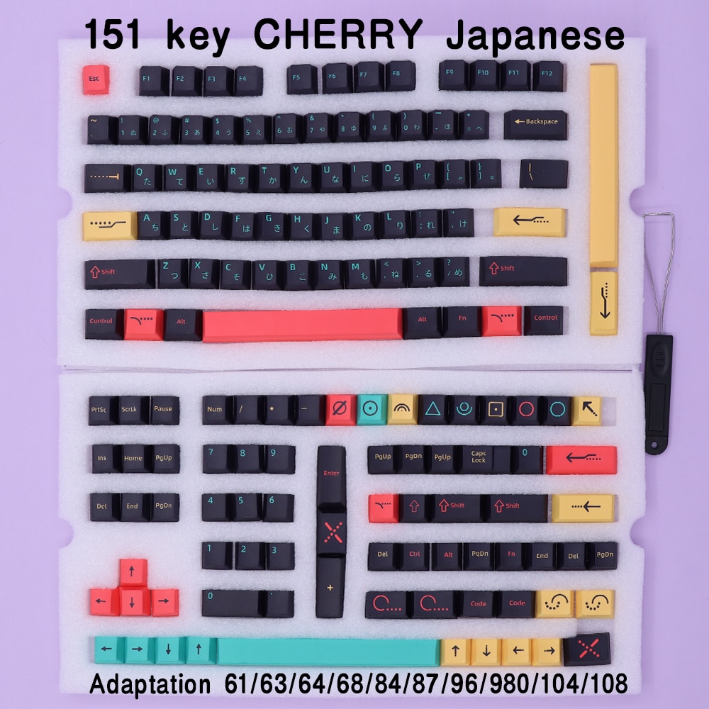 GMK Metropolis keycap Japanese PBT cherry profile key caps for 40 percent anne pro 2 ck61 gk61 ...