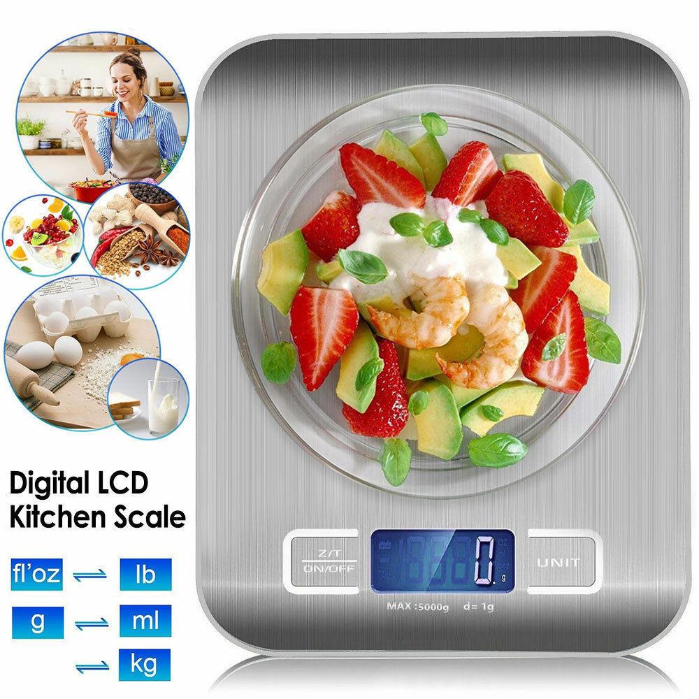 ใหม่ เครื่องชั่งดิจิตอล สูงสุด 5 กิโลกรัม Kitchen Scale Digital Scale