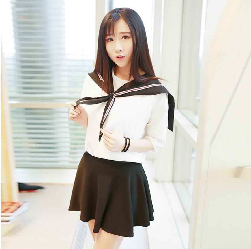LXYH- COSER KING Top skirt ชุดนักเรียน ญี่ปุ่น Japanese ญี่ปุ่นนักเรียน ...