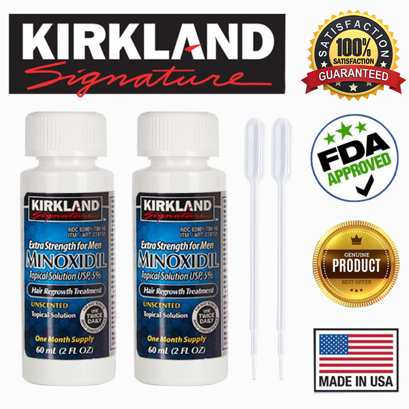 2 ขวด kirkland Mi noxidil 5 Hair Growth Treatments ยาปลูกผมของแท้ ...