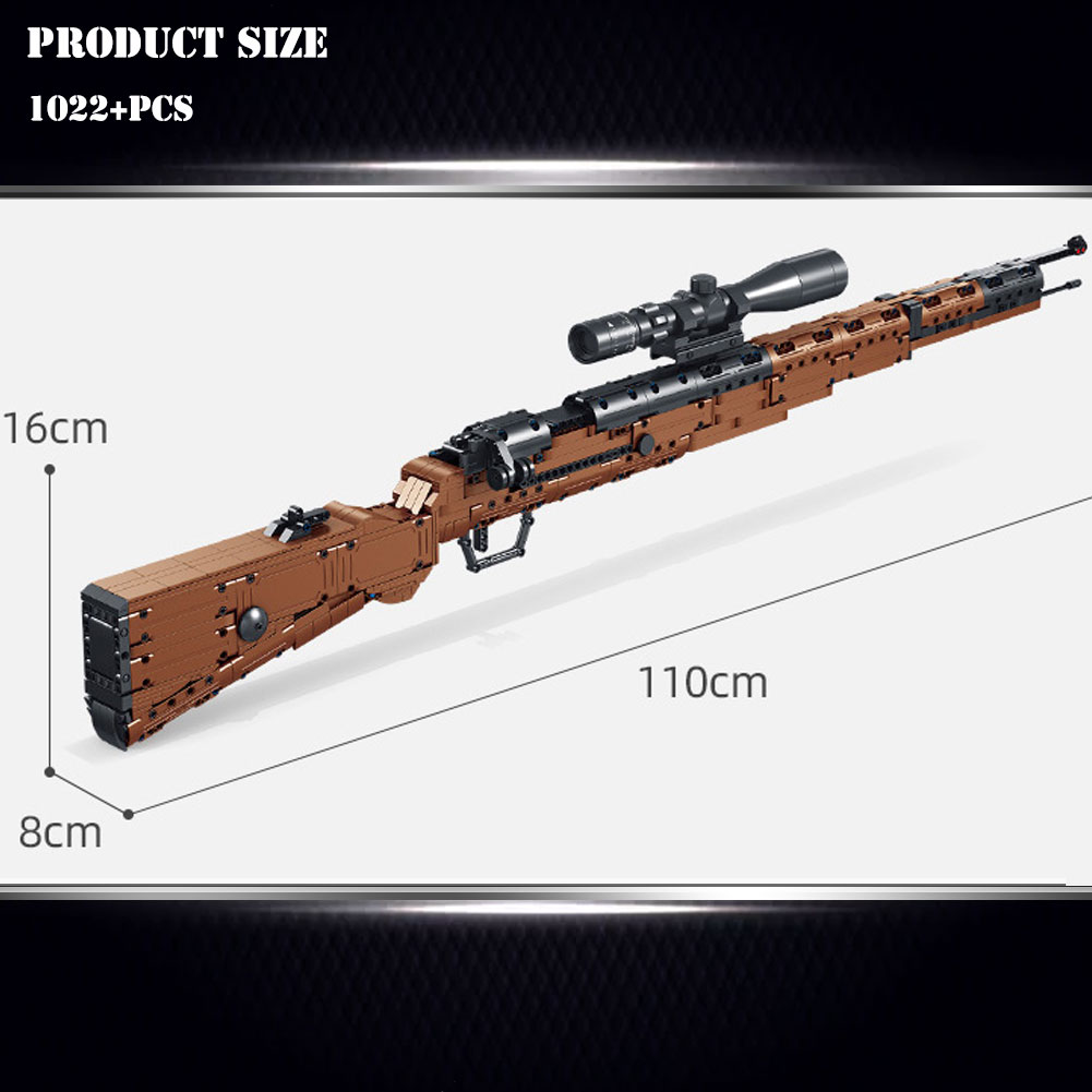 2021BZDA High-Tech Kar98k Parade M1911 Automatic Building Blocks 98K ...