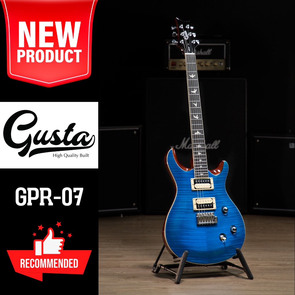 (มีของแถมพิเศษ) Gusta GPR-07 กีตาร์ไฟฟ้า Electric guitar ฟรี อุปกรณ์ ...