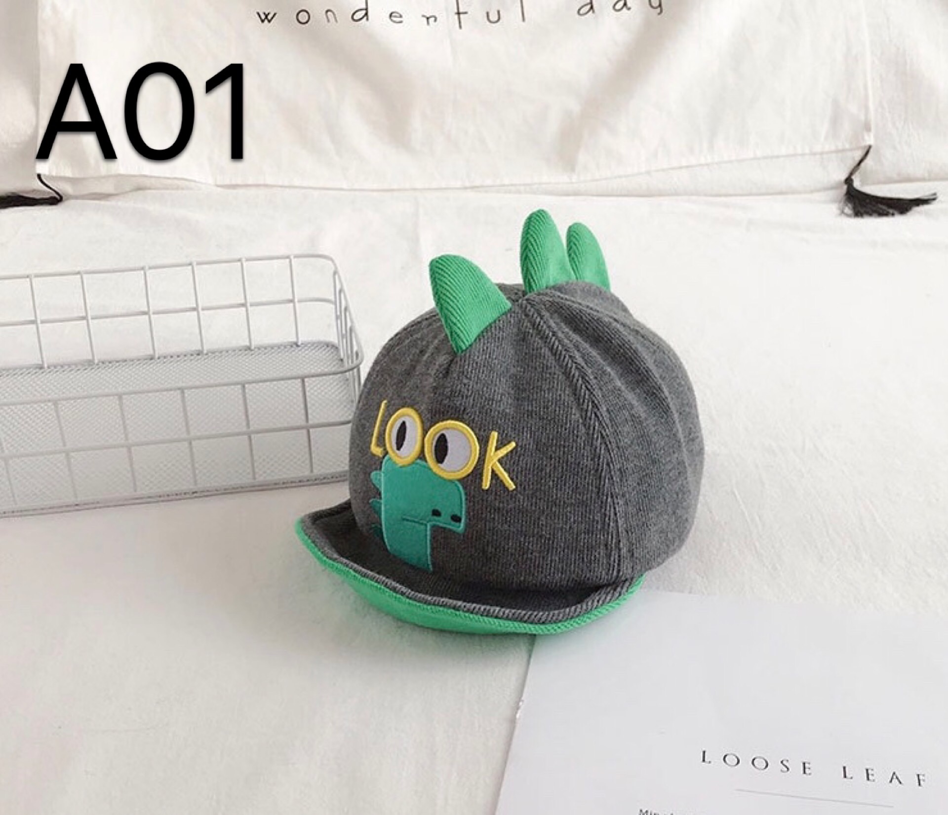 BABY NAE หมวกเด็กน่ารักคิคุ สไตล์เด็กญี่ปุ่น รูปไดโนเสาร์ สำหรับเด็ก 1 ...