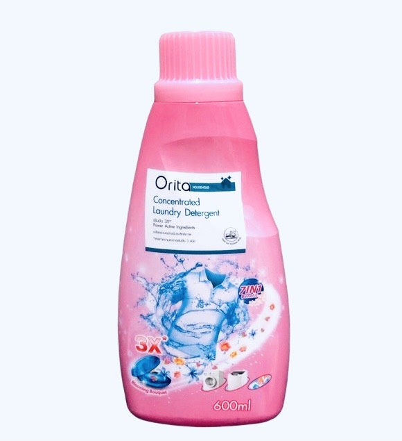 Orita Concentrated Laundry Detergent สูตรเข้มข้น 3X 600ml. | Lazada.co.th