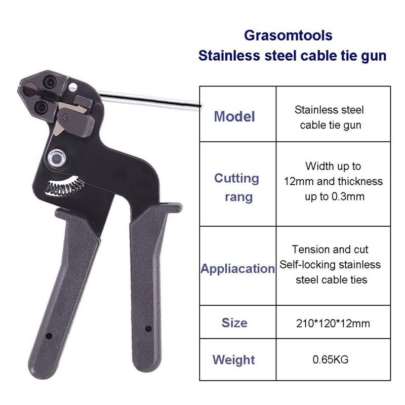 300PCS Stainless Steel Cable Ties and Metal Tie Wrap Tool Zip Tie Tool ...