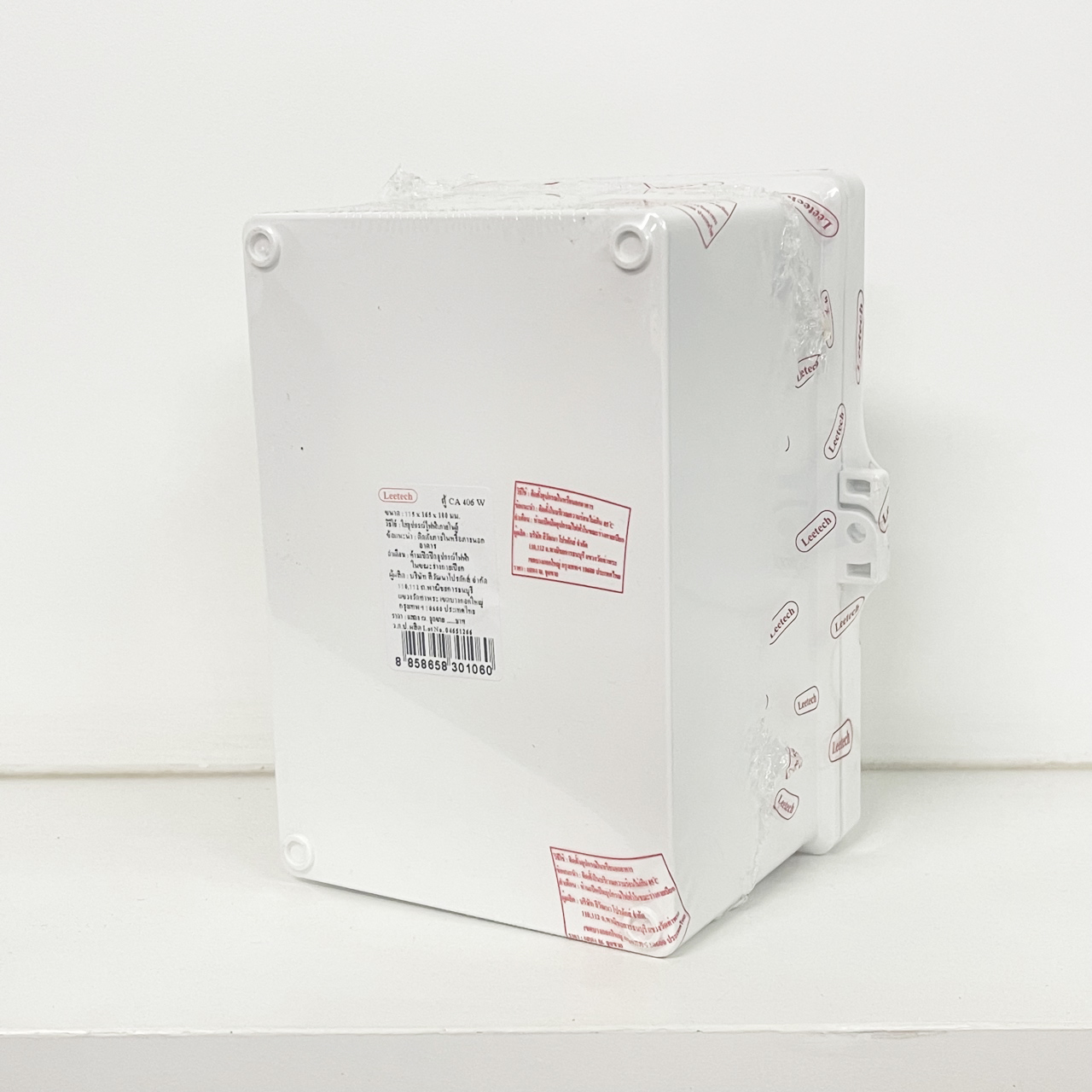 LEETECH CA 406 W ขนาด 4 x 6 นิ้ว สีขาว ตู้กันน้ำพลาสติกฝาทึบ LEETECH ลีเทค ตู้กันน้ำ กล่องกันน้ำ ...