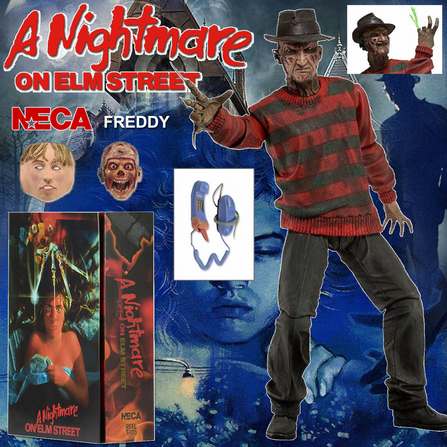 Figma ฟิกม่า งานแท้ 100% Figure Action NECA จาก A Nightmare On Elm ...