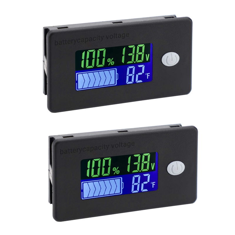 【Ready Stock&COD】2X Battery Capacity Monitor,10-100V Battery Meter, 12V ...