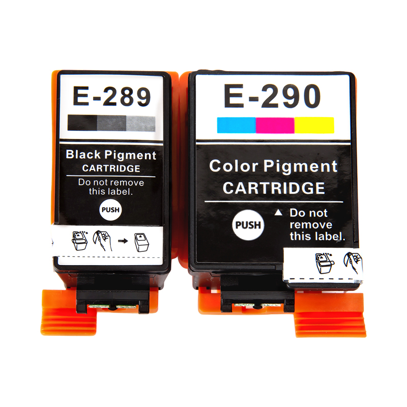 2 Pack T289 Black T290 Ink for EPSON 289 290 Full Set Print Cartridge ...