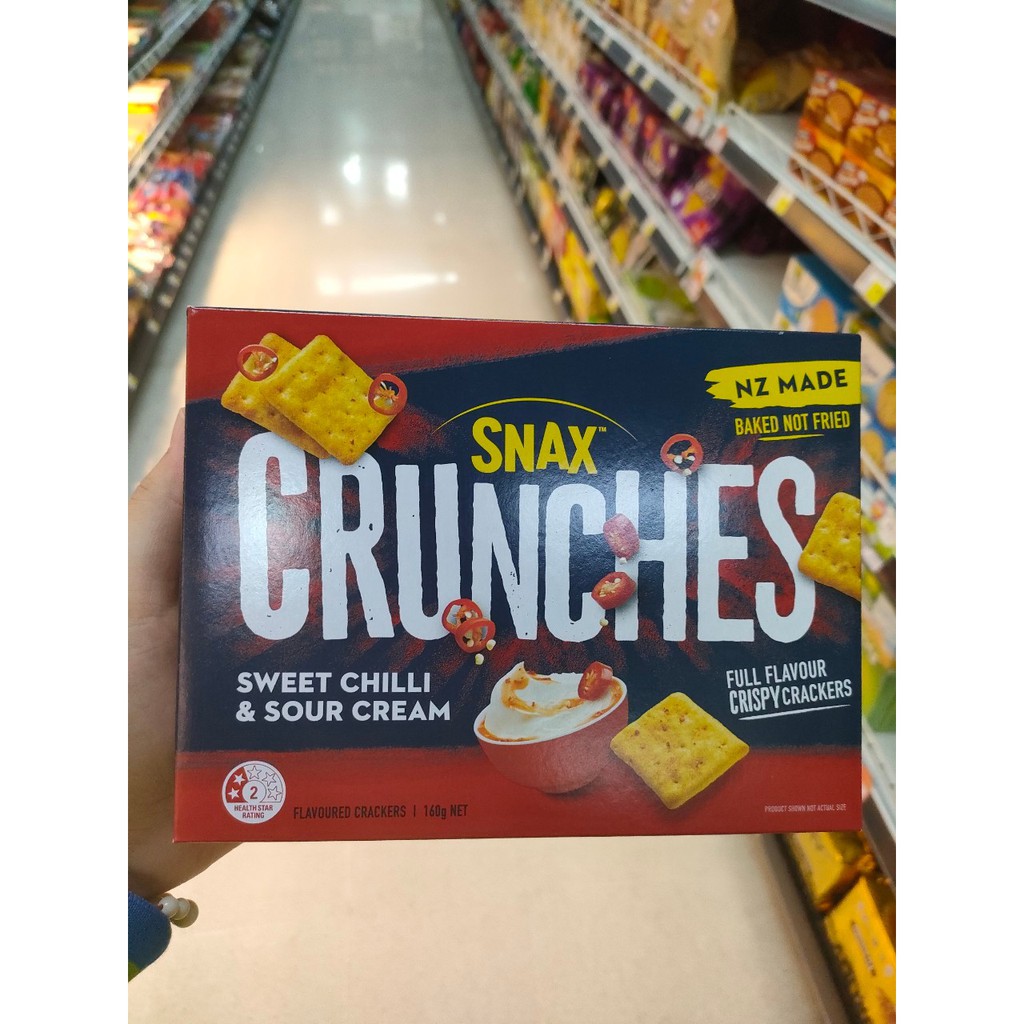 Premium snack Enjoy eating Snax Crunches 160 g (1 Pack) Cheese&Onion ...