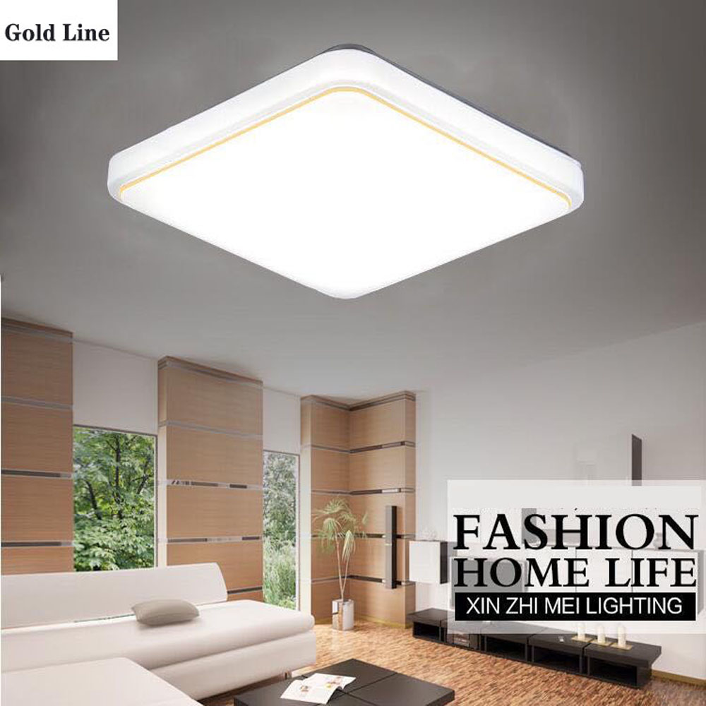 Square LED Ceiling Lights 12W24W36W48W Remote Control Ceiling Lamp for ...