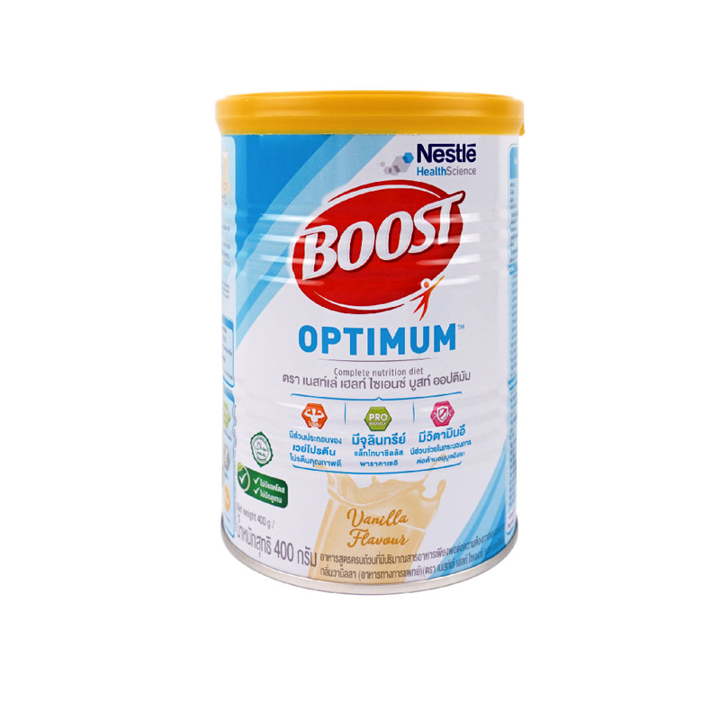 Nestle Boost Optimum 400g. / 800g. อาหารทางการแพทย์ สูตรครบถ้วน บู๊สท์ ...