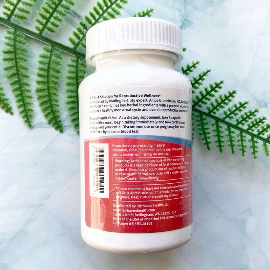 FertilAid for Women 90 Veggie Caps - Fairhaven Health - iLiveLife ...