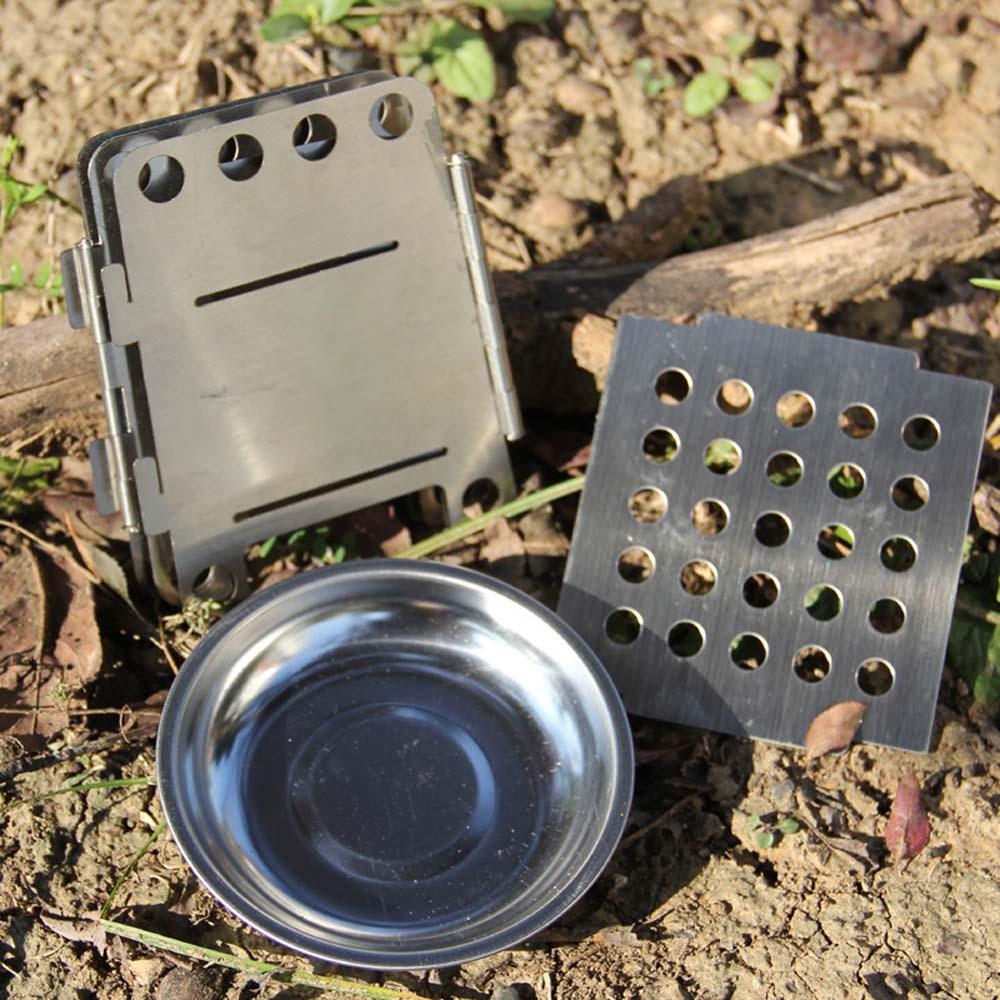 TOMSHOO Portable Titanium Lightweight Folding Wood Stove Pocket Stove ...