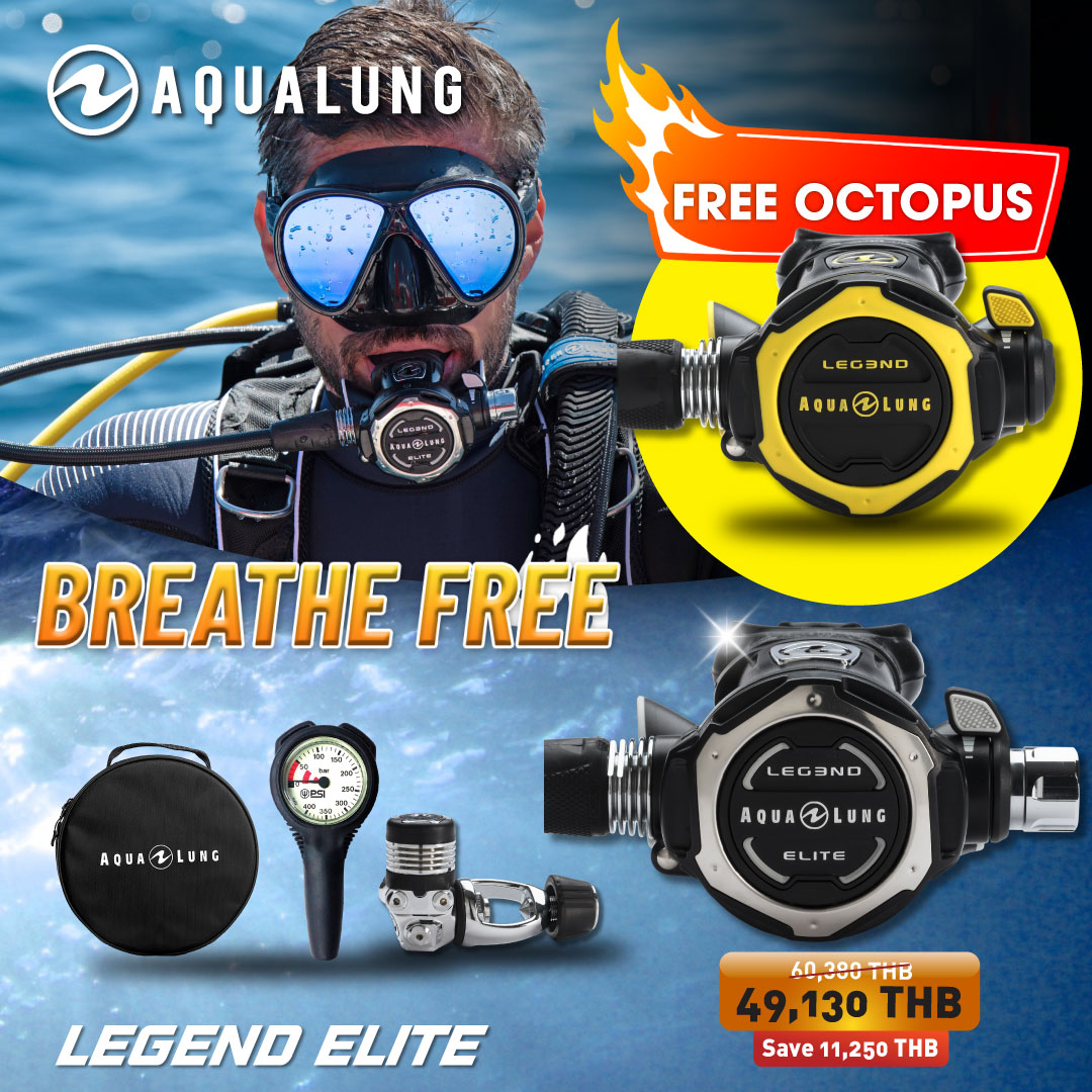 AQUALUNG - Legend Elite Set (ยกชุด พร้อม Octo และ SPG) + Free Reg Bag ...