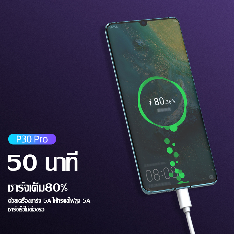 สายชาร์จ หัวเหว่ย Type-C Cable ของแท้ Huawei SuperChargerของแท้ รองรับ Mate9/Mate9pro/P10 ...