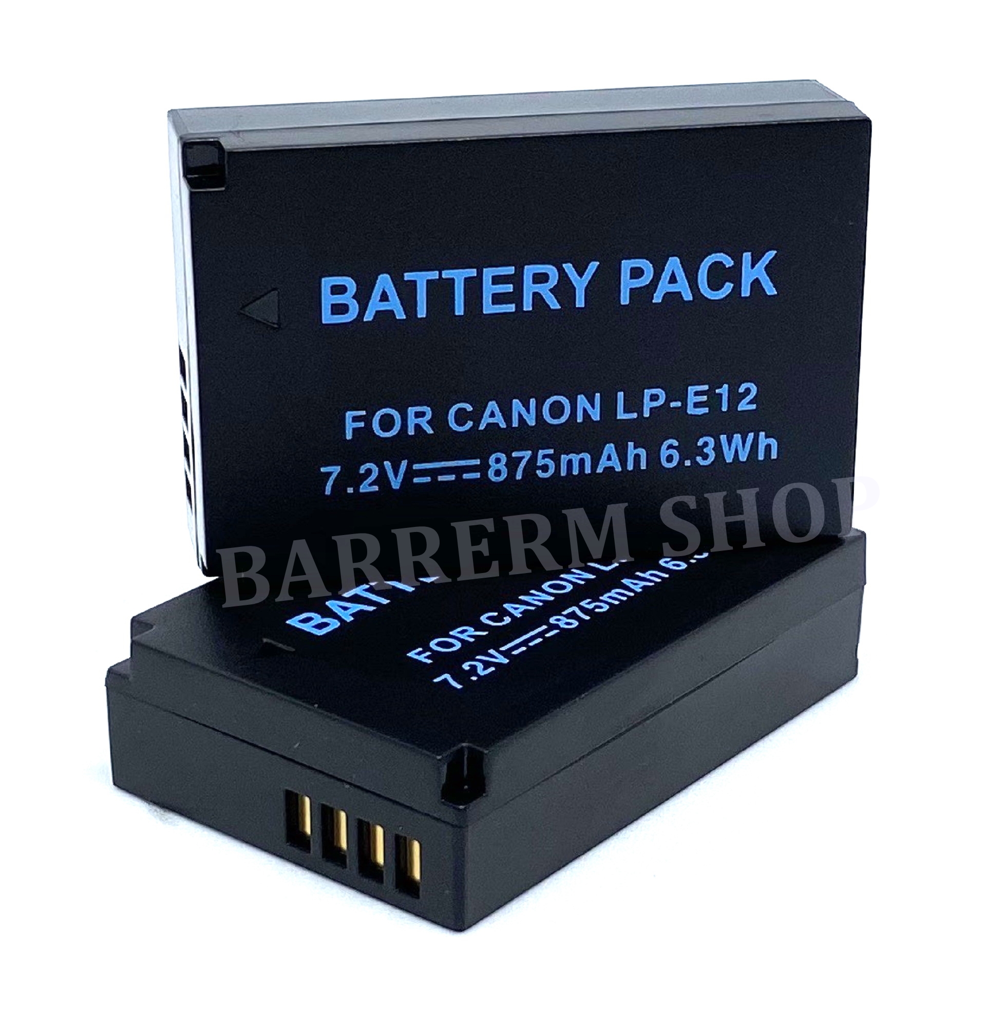 (แพ็คคู่2ชิ้น) LP-E12 / LPE12 Camera Battery for Canon แบตเตอรี่สำหรับ ...