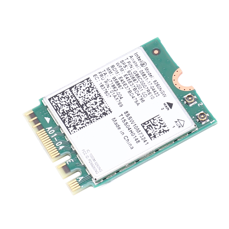 Dual Band Wireless-AC 9260สำหรับ Intel 9260NGW NGFF 802.11Ac MU-MIMO ...