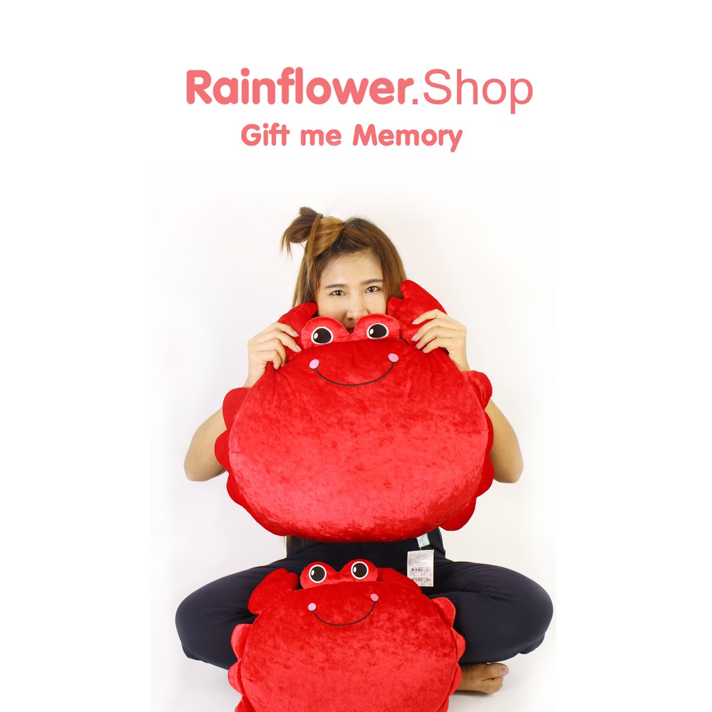 RAINFLOWER หมอนอิงปู สีแดง ขนาด 12 นิ้ว - rainflower_club - ThaiPick