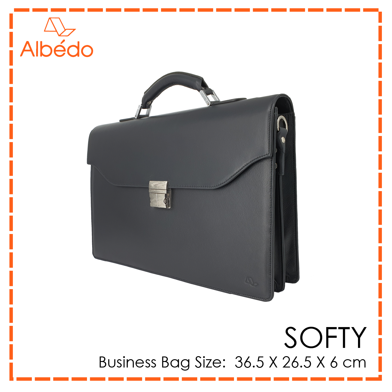 กระเป๋าเอกสาร/กระเป๋าสะพายข้าง/กระเป๋าถือ ALBEDO BUSINESS BAG รุ่น SOFTY - SY00599 | Lazada.co.th