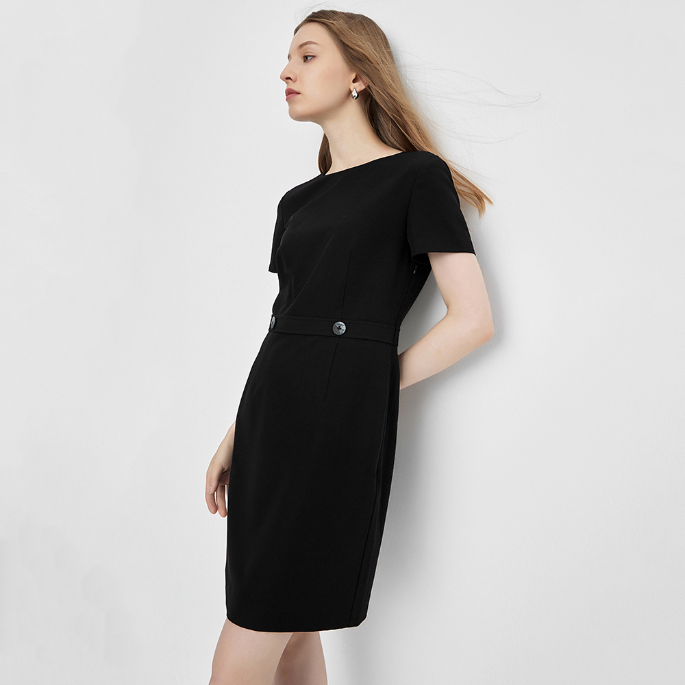 G2000 เดรสผู้หญิง ทรงเข้ารูป (FITTED SHAPE) รุ่น 2623250599 BLACK เดรส ...