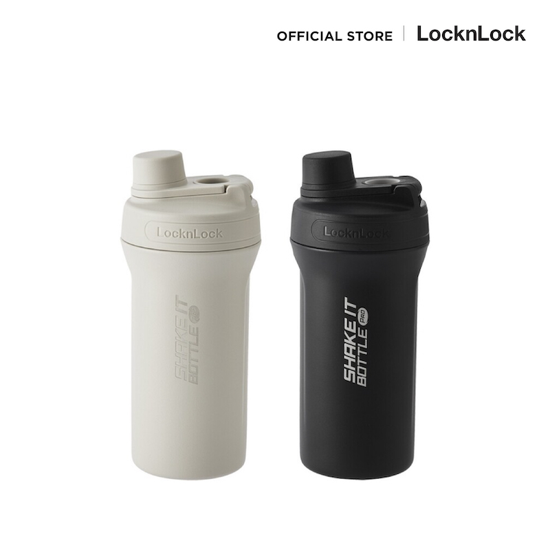 LocknLock แก้วน้ำสแตนเลสเก็บอุณหภูมิ Shake it Bottle Pro Stainless ความ ...