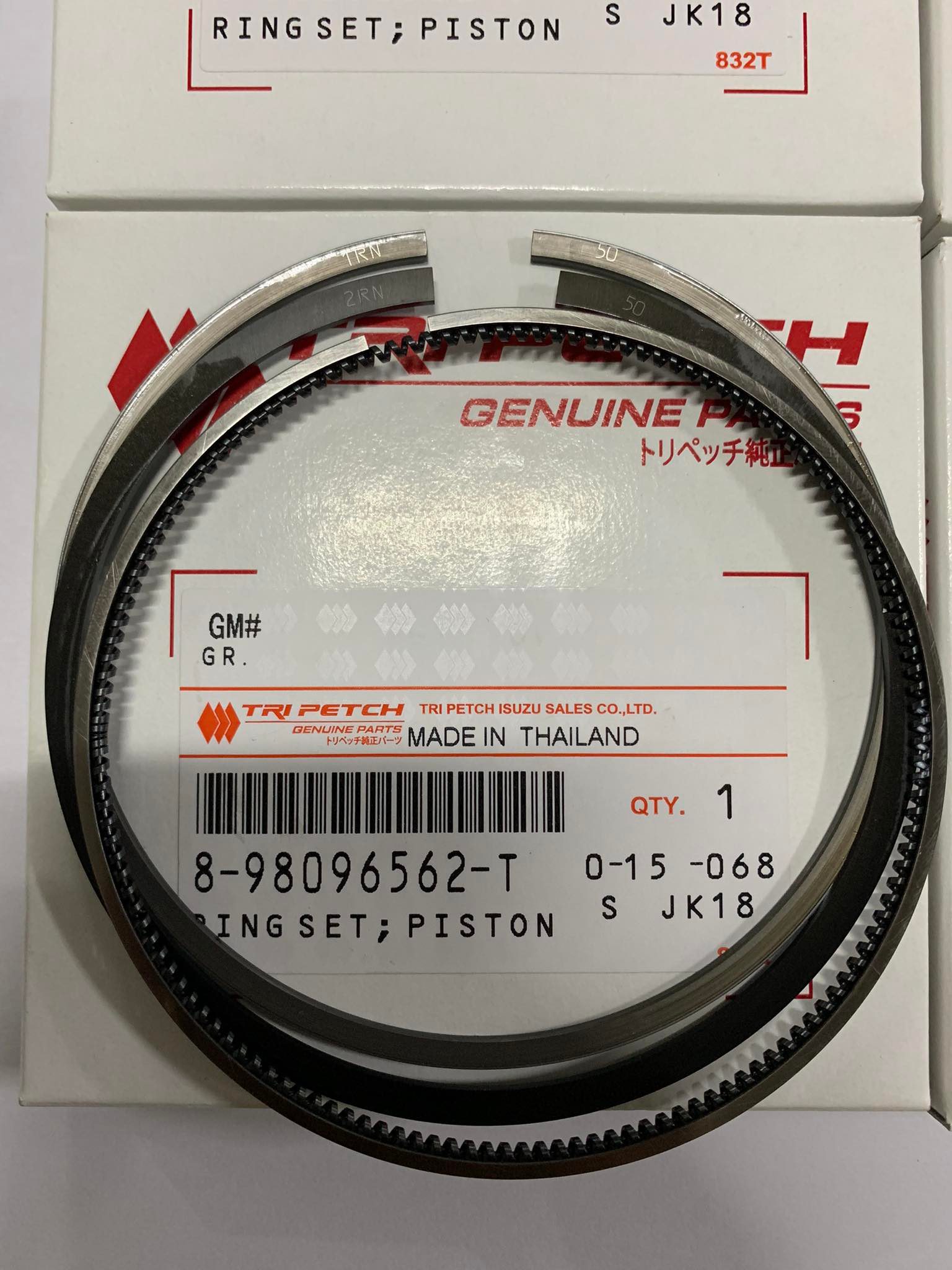 แท้ แหวนลูกสูบ 4JK / 4JJ ( ตรีเพรช ) ISUZUComminrail ดีแม็ค คอมมอนเรล ...