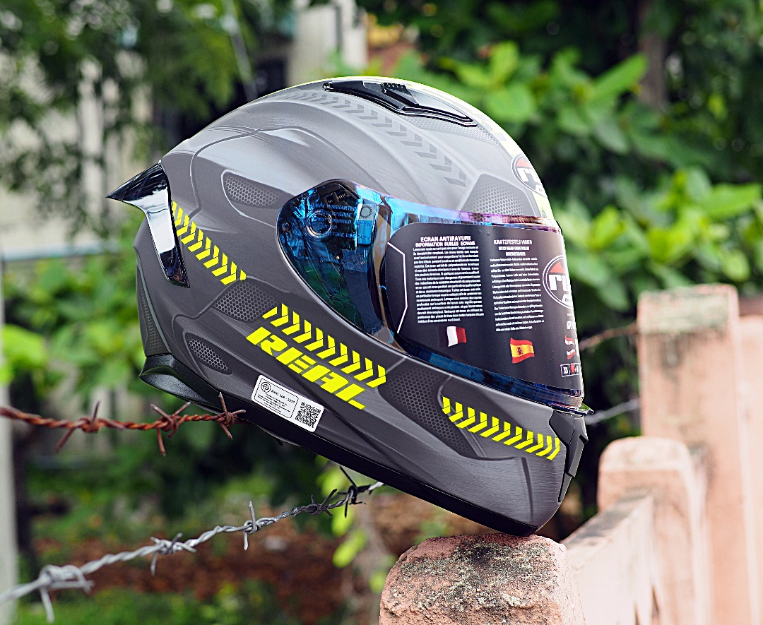 หมวกกันน็อคReal helmets Raptor Cyborg,full face | Lazada.co.th