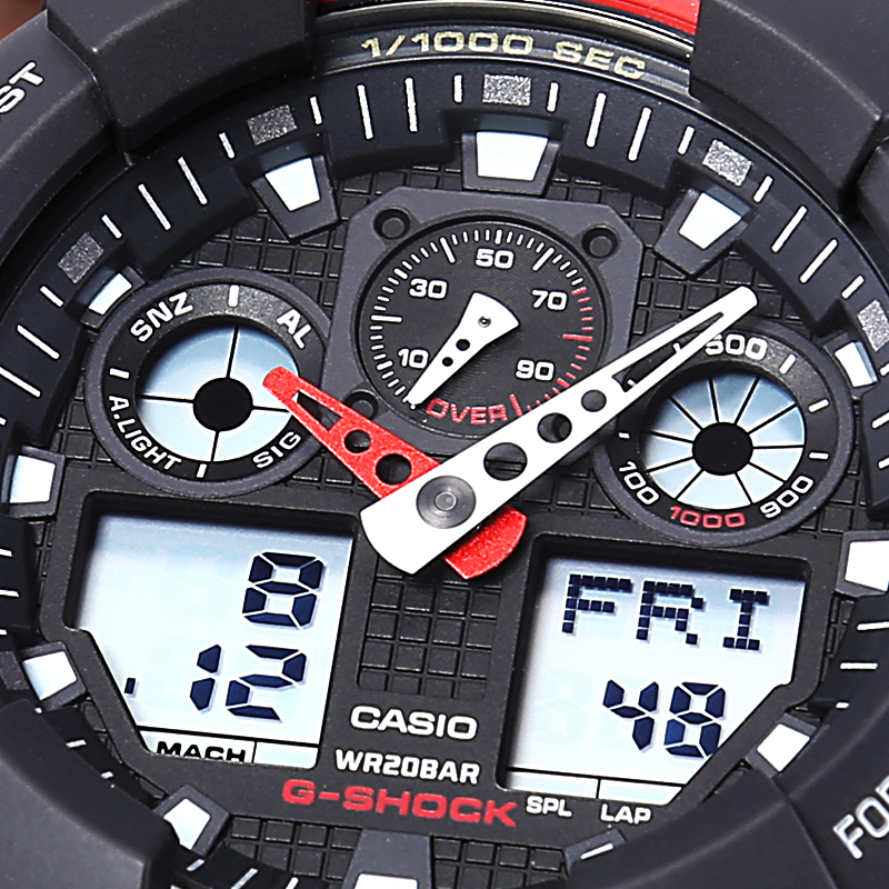 Casio G-Shock Watch รุ่น GA-100-1A4 ของแท้ 100%นาฬิกาข้อมือผู้ชาย สายเร ...