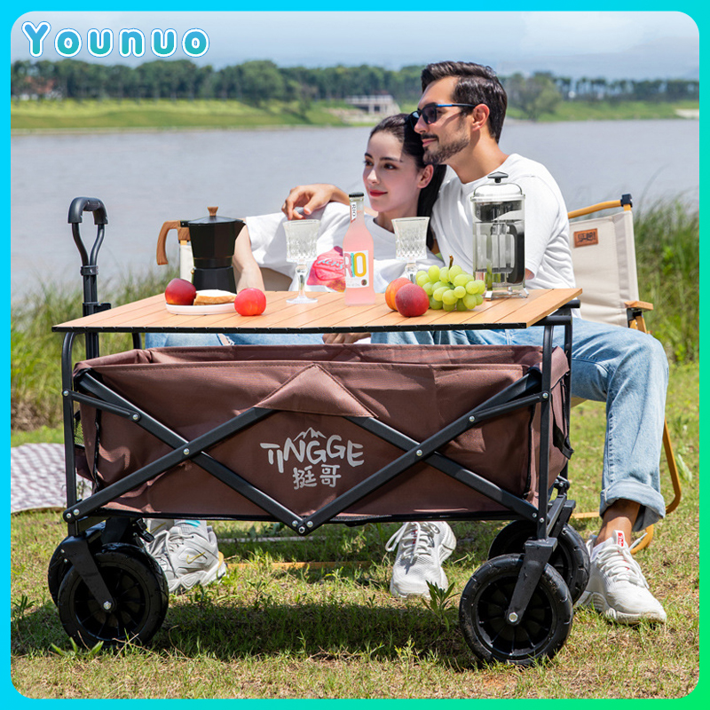 300L large capacity camping trolley with top aluminum camping trolley ...