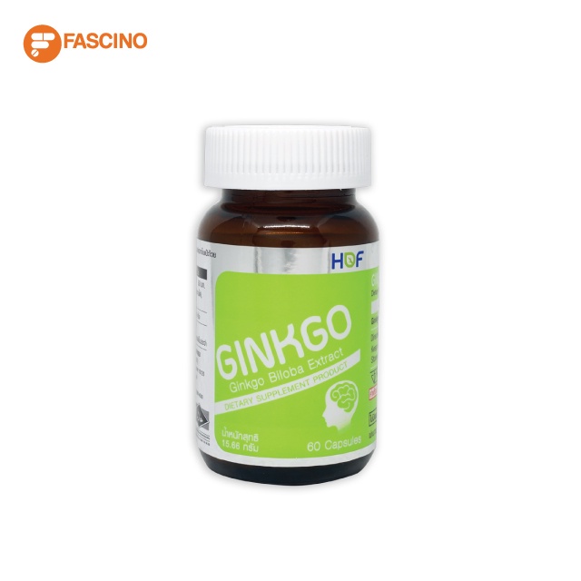 HOF Ginkgo Biloba Extract 60 mg. ฮอฟ สารสกัดจากใบแป๊ะก๊วย 60 มก. (60 ...