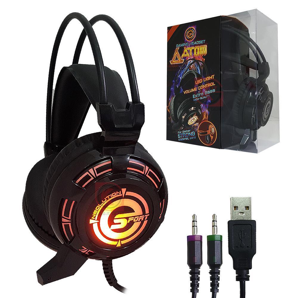 หูฟังเกมส์มิ่ง Neolution E-Sport Gaming Headset ATOM | Lazada.co.th