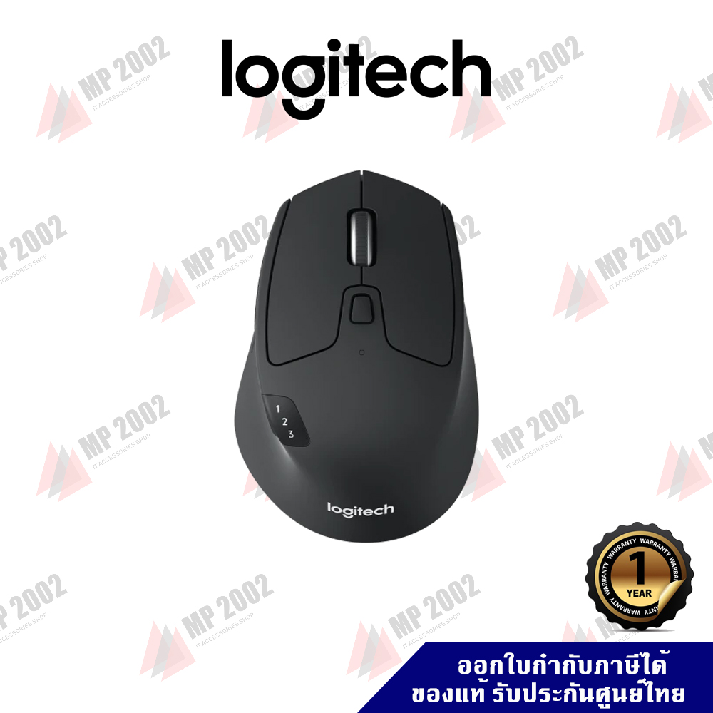 (พร้อมส่ง) Logitech M720 เม้าส์ไร้สาย Multi device TRIATHLON Wireless ...