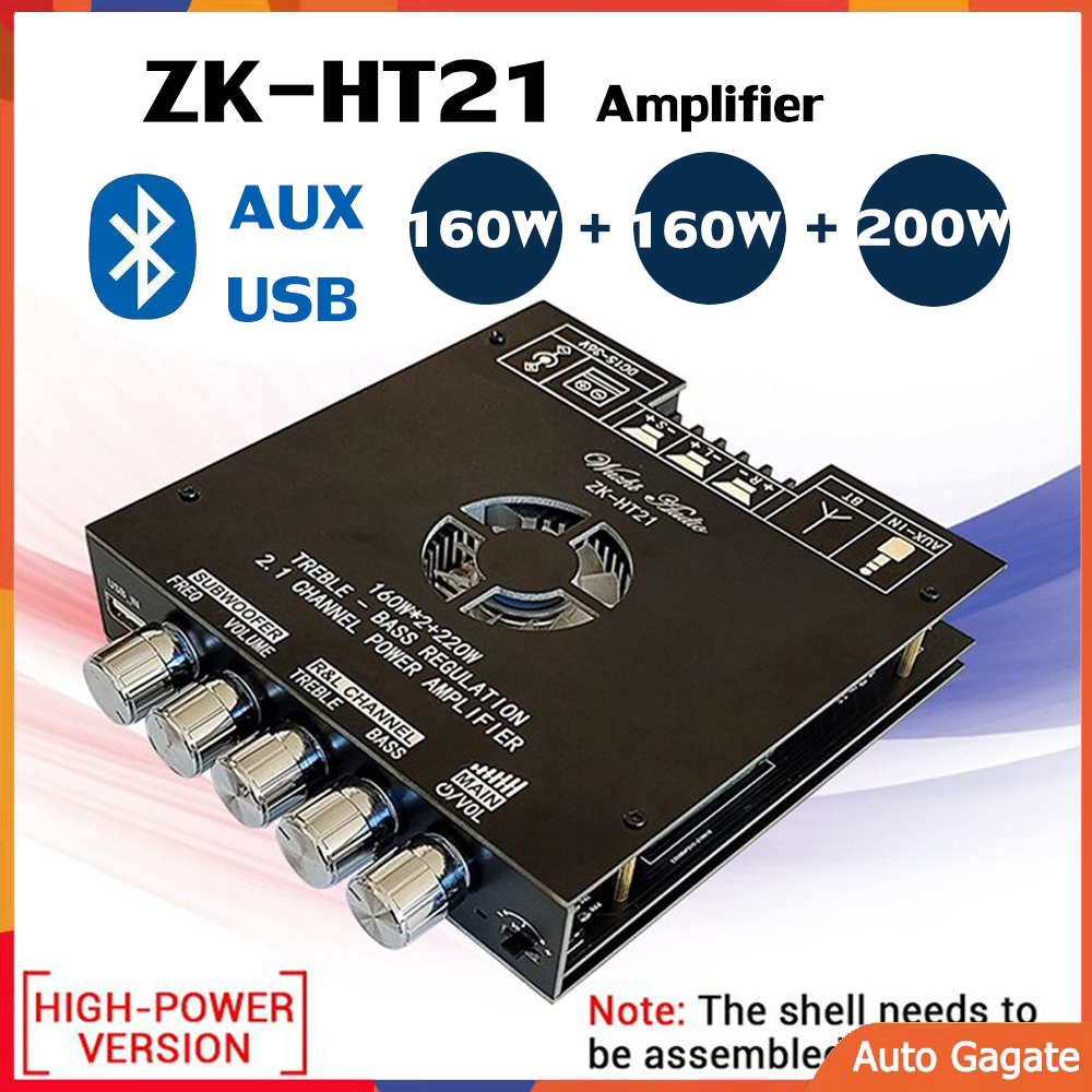 (ส่งด่วน) 2.1-Channel TDA7498E Bluetooth Digital Amplifier Module High and Low Tone Subwoofer ...