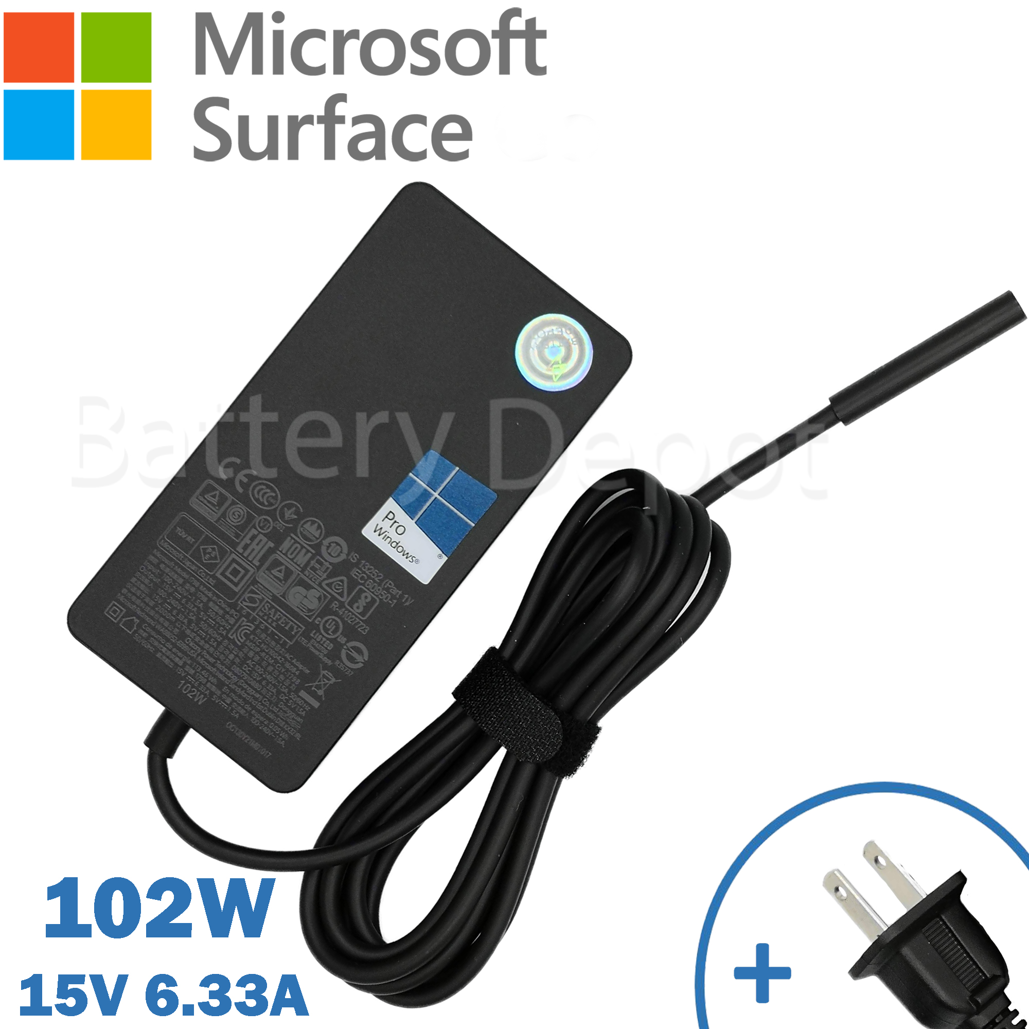 Microsoft Surface Adapter ของแท้ สำหรับ Surface Book ค่าไฟ 102W 15V 6 ...