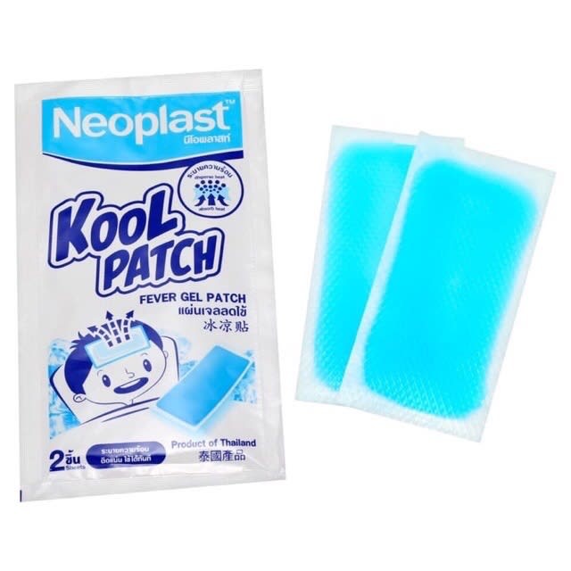 NEOPLAST Kool Patch นีโอพลาสท แผ่นเจลลดไข้ เบบี๋ เด็กและผู้ใหญ่ (กล่อง ...