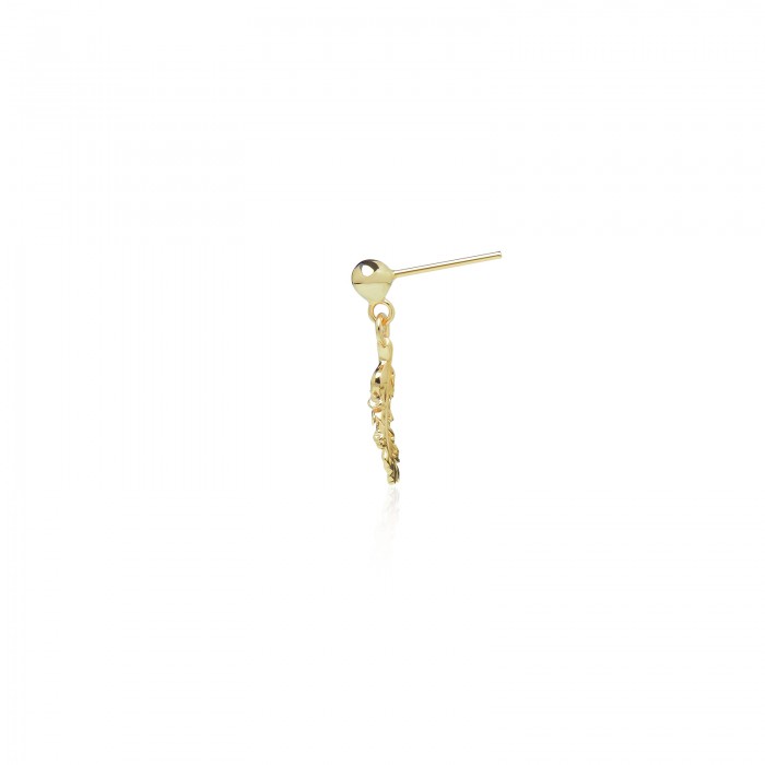 ake ake Raven earring Stud - 24 Karat Gold ต่างหูเงินแท้ 925 แบบปักก้าน ...