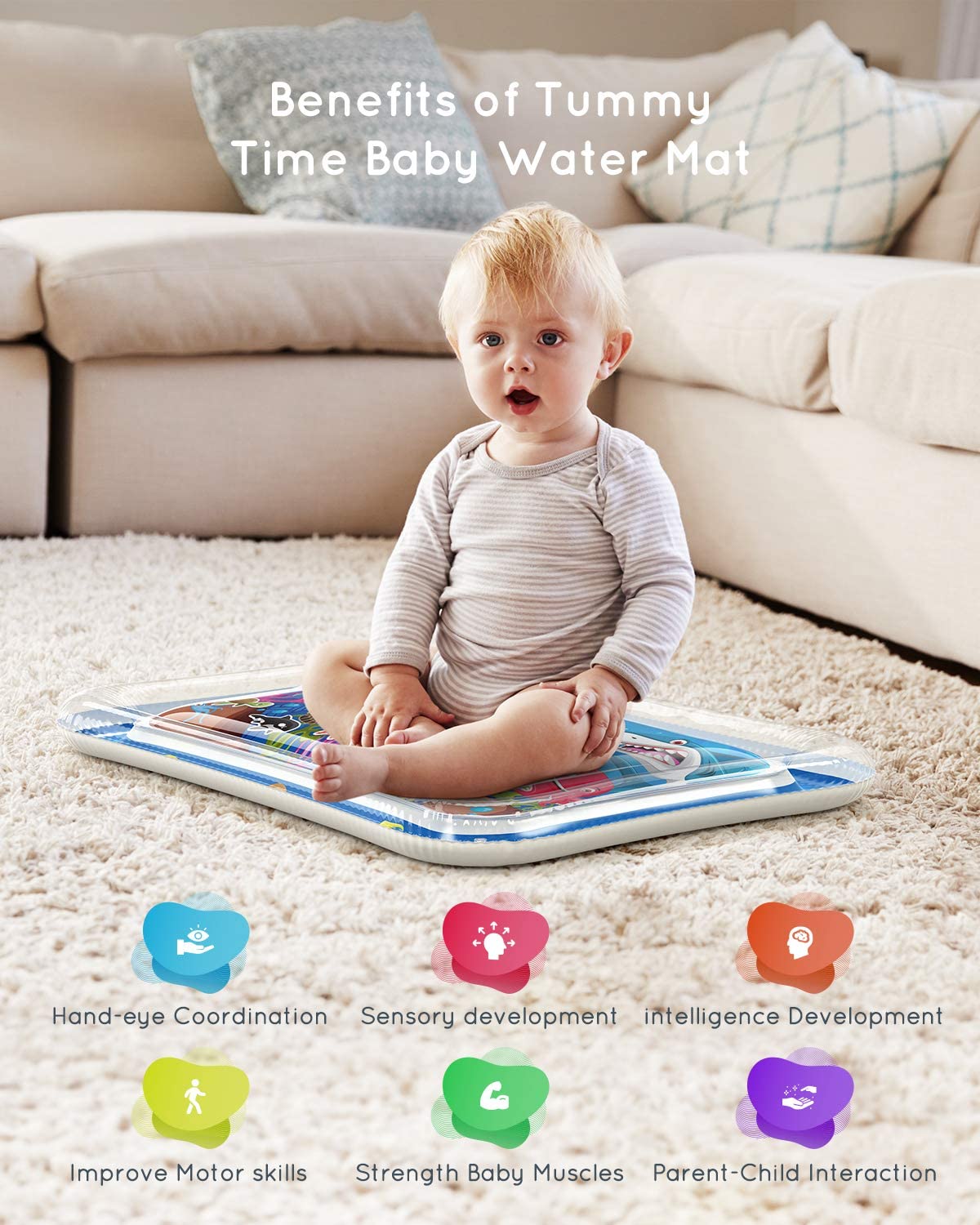 ของเล่นสำหรับเด็กเล็กฺ BABY Slapped pad Water Mat ของเล่นทารกแรกเกิด ...