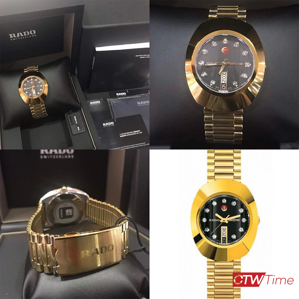 ส่งฟรี !! Rado Diastar Automatic นาฬิกาข้อมือสุภาพบุรุษ 11 พลอย สายทอง ...