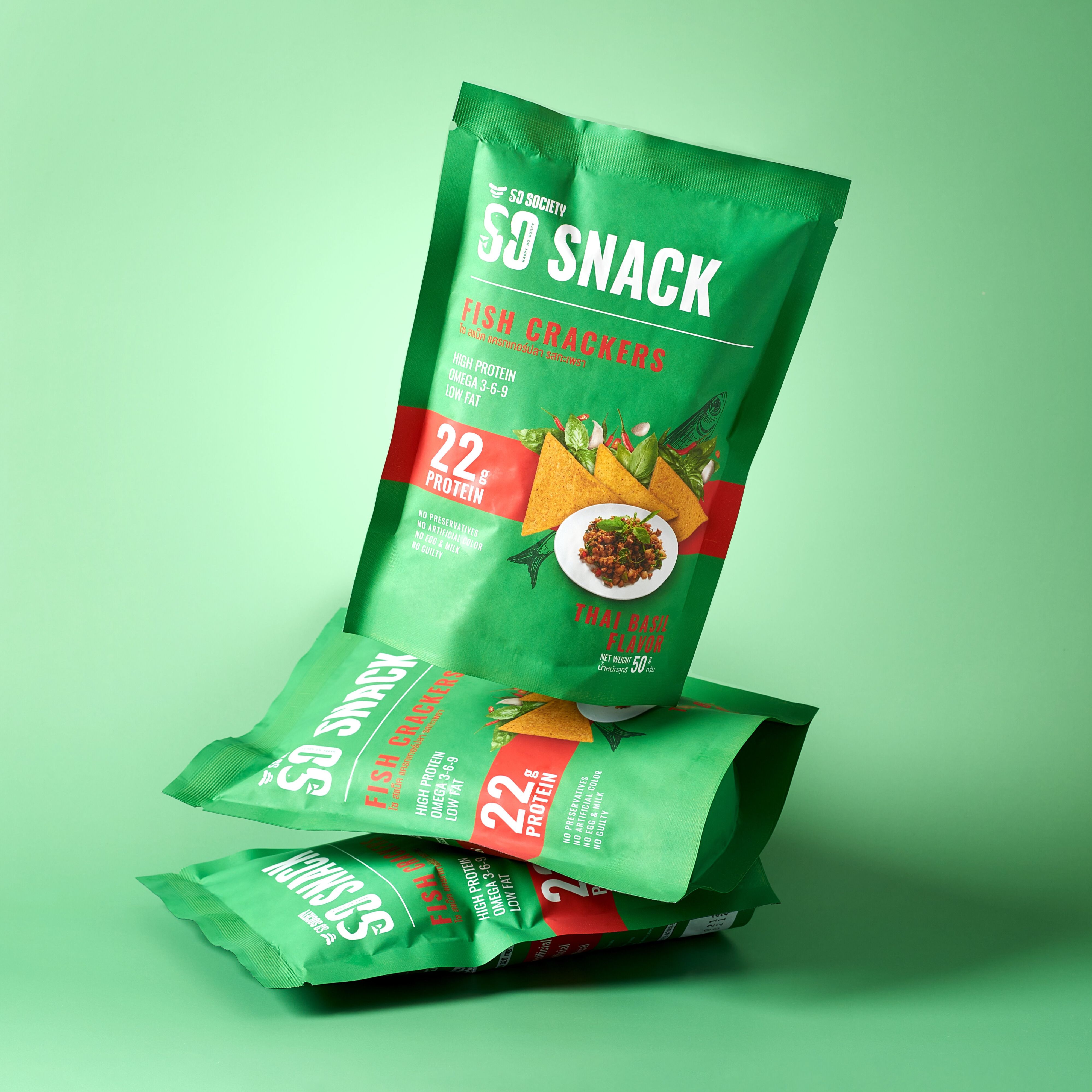 SO SNACK แครกเกอร์ปลาอบกรอบเพื่อสุขภาพ | Lazada.co.th