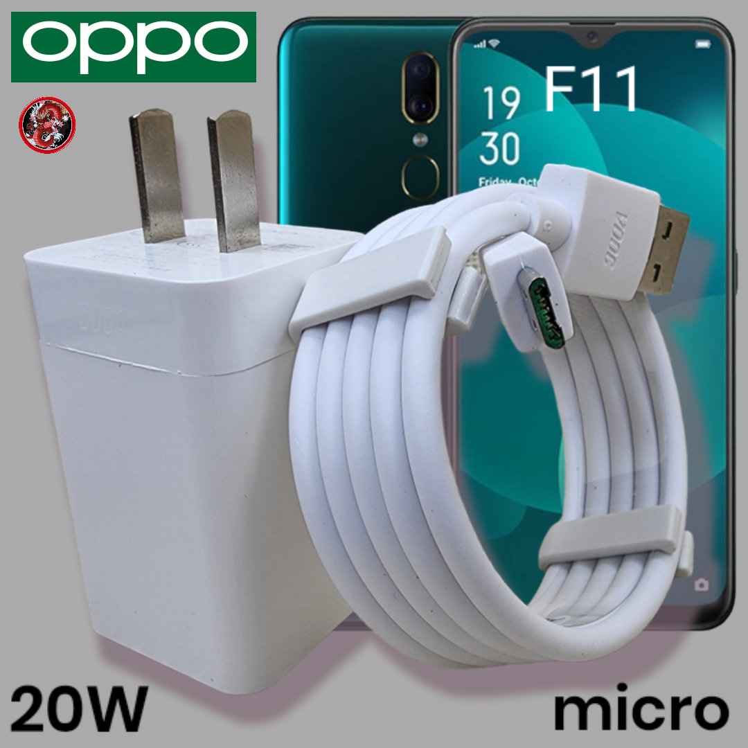ที่ชาร์จ OPPO 20W Micro 5V-4A VOOC Fast Charge ออปโป้ F11 สเปคตรงรุ่น หัวชาร์จ สายชาร์จ ไมโคร ...