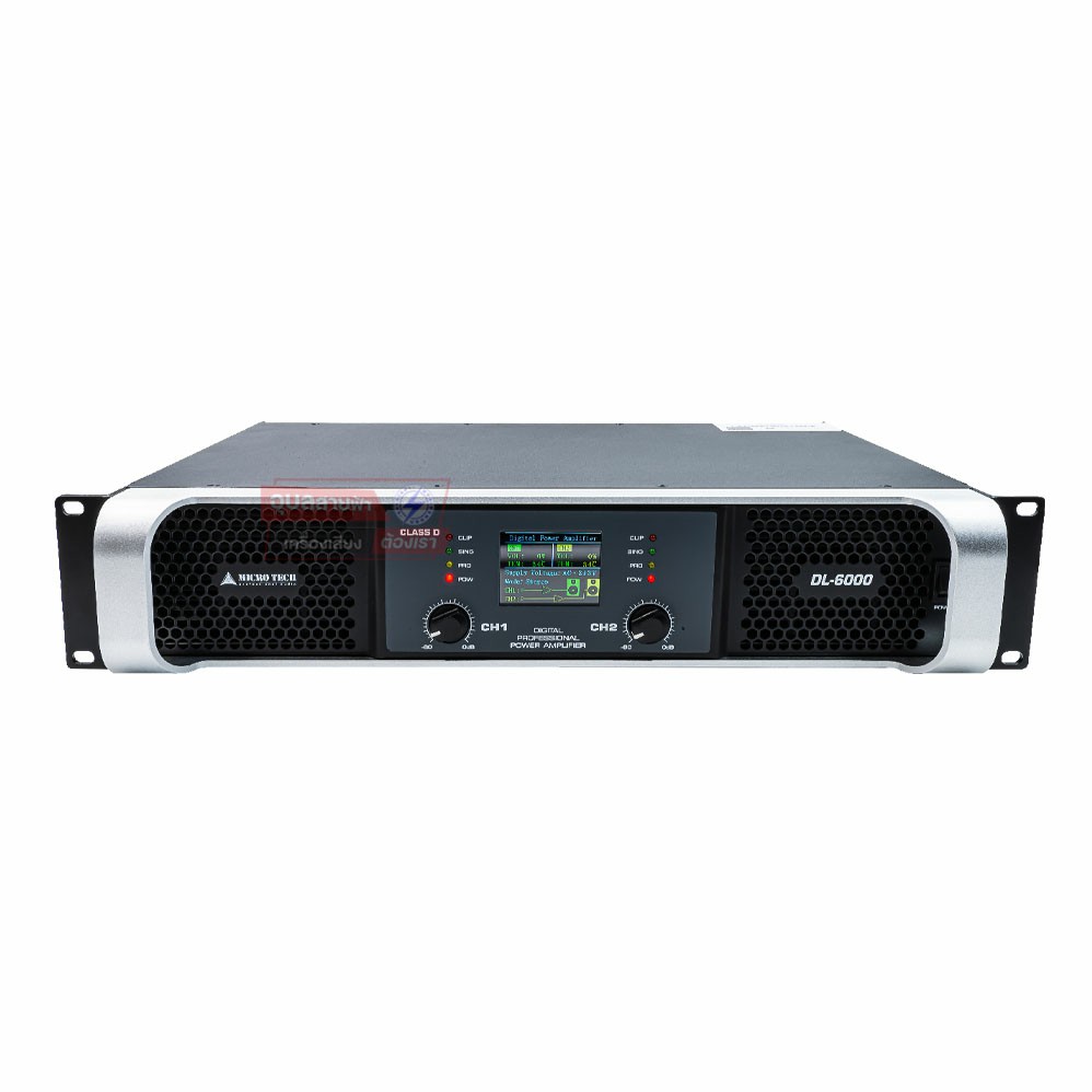 แอมป์ขยายเสียง Microtech รุ่น DL-6000 แท้????% เพาเวอร์แอมป์ 600W แอมป์ คลาส D เครื่องเสียง PA ...