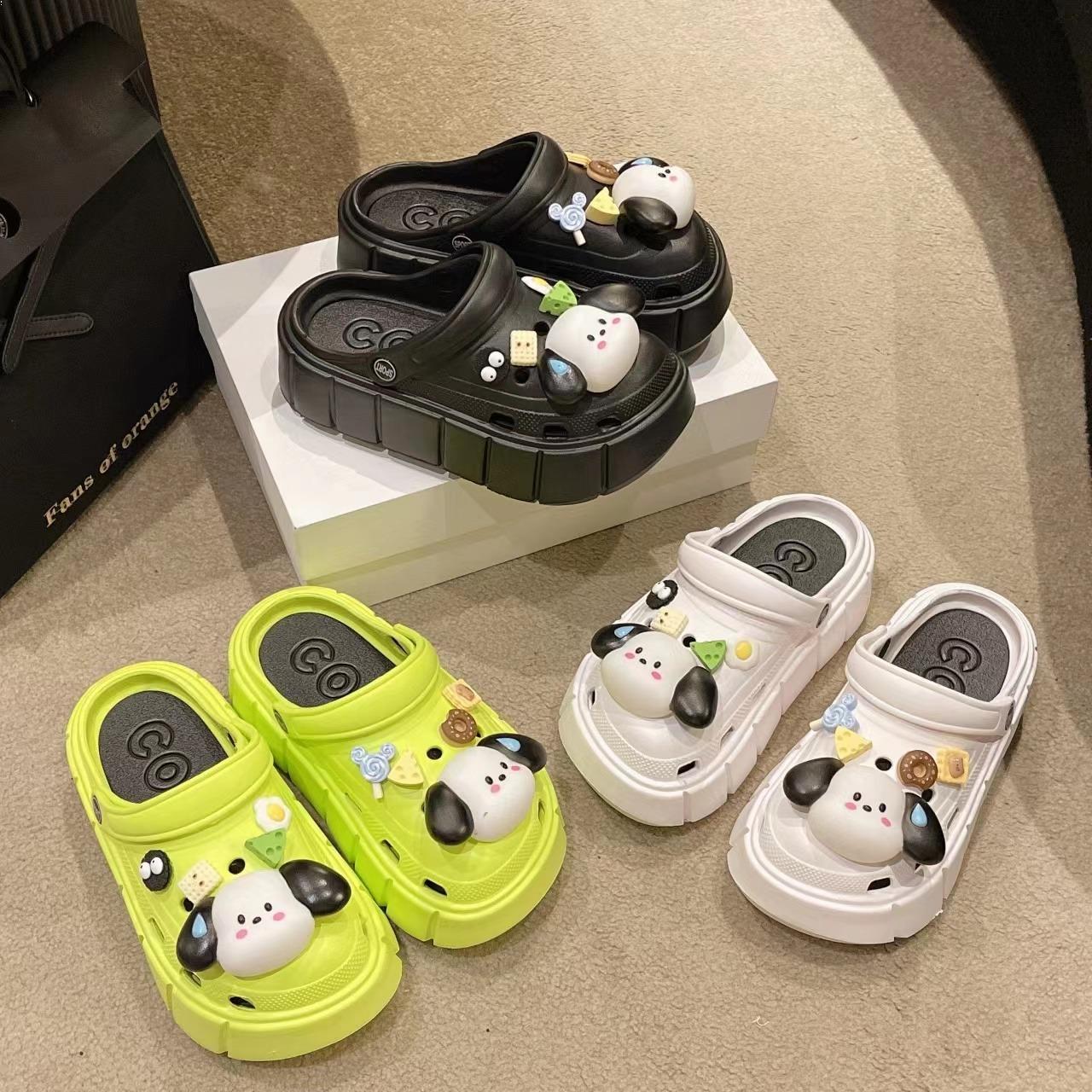 COOCจัดส่งจากไทยรองเท้าแตะผู้หญิง รองเท้าส้นหนา รองเท้าแตะ รองเท้านิ่ม ...